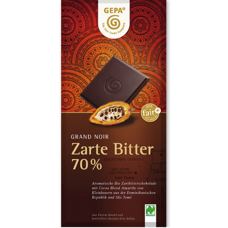 Fair Trade Dark Chocolate 70% – Chocolate & More Delights